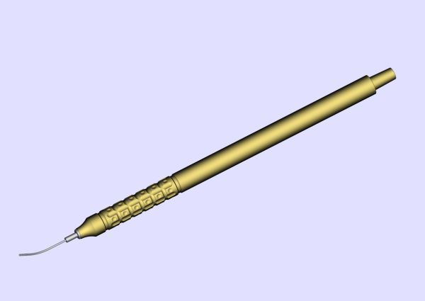 Micro Aspirating Handpiece, 23G, Curved, With Capsule Polish