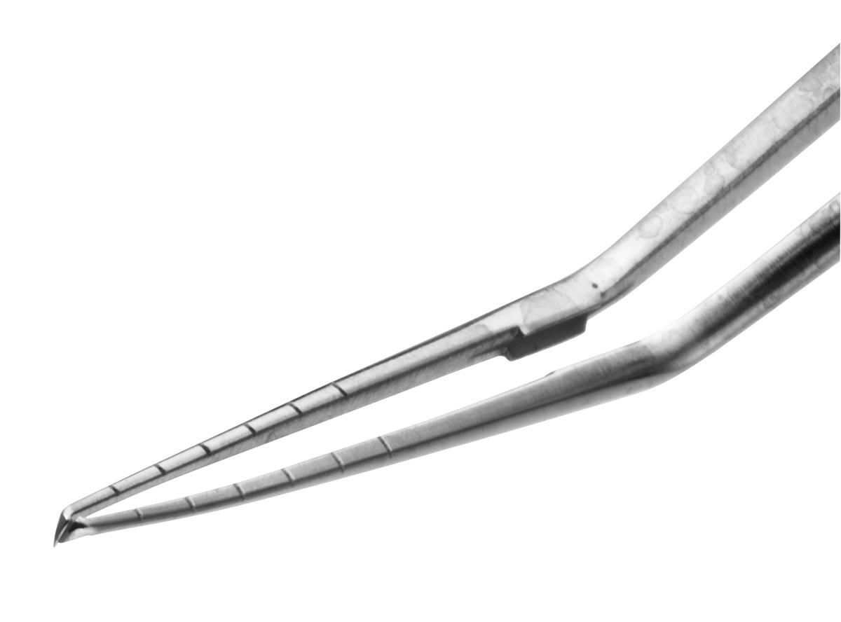 Kraff-Utrata Capsulorhexis Forceps, with Sharp Tip/Laser Lines
