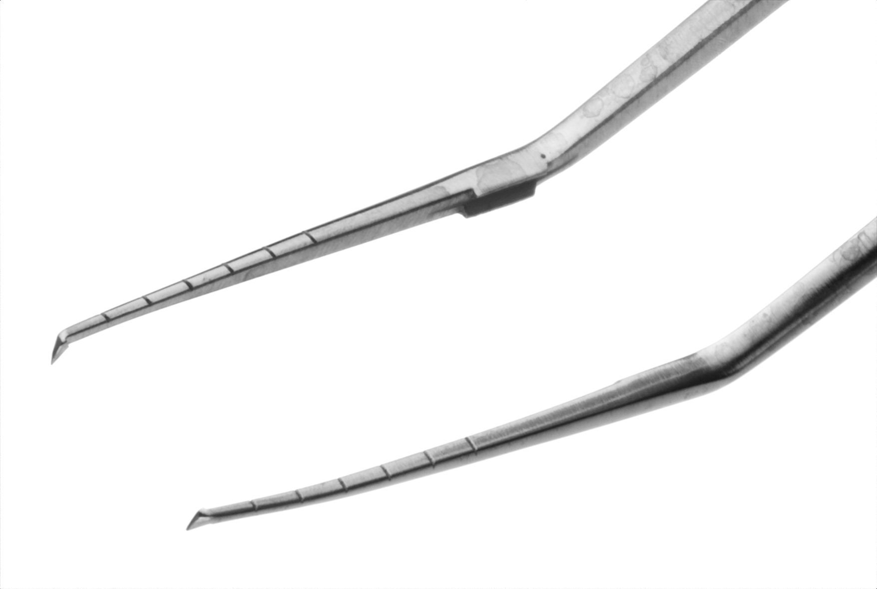 Kraff-Utrata Capsulorhexis Forceps, with Sharp Tip/Laser Lines